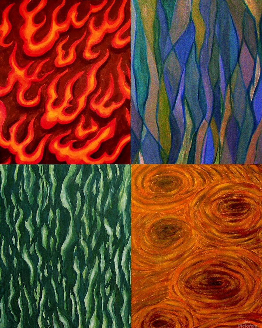 4 elements A by Lana Yuen Cheng Wall Art